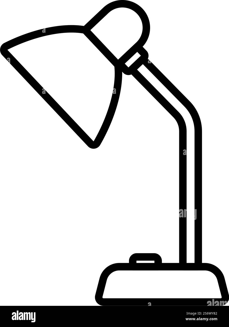 Lamp Icon. Bold outline design with editable stroke width. Vector ...