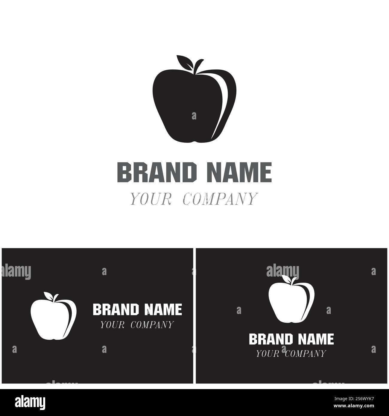 Apple vector illustration design icon logo template Stock Vector Image ...