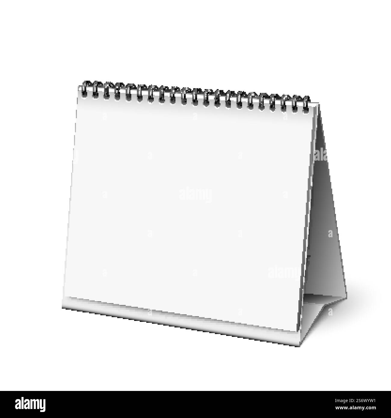 Calendar Blank Dating System Stationery Vector. Calendar For Organize ...