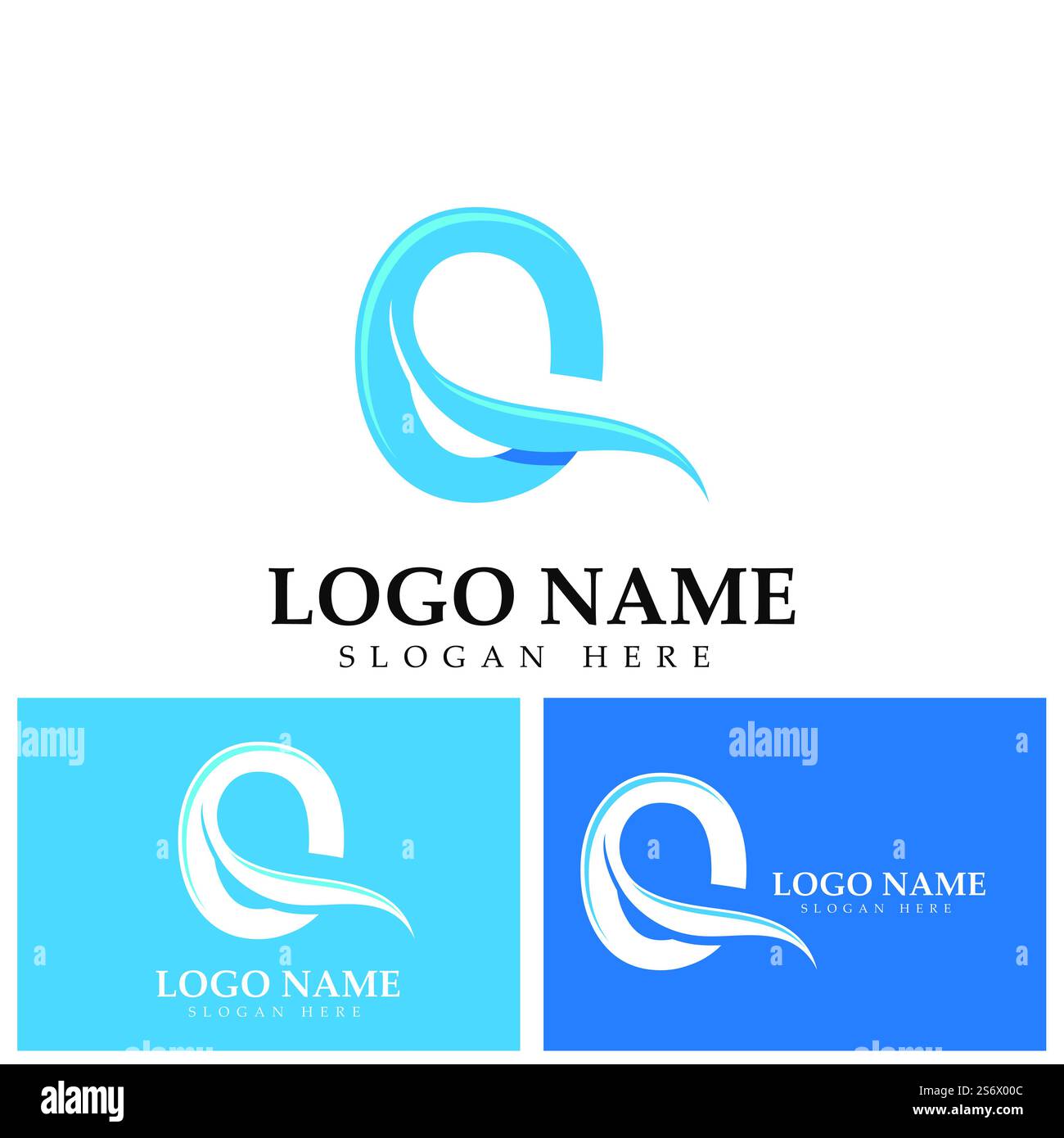 blue letter q logo template vector Stock Vector Image & Art - Alamy