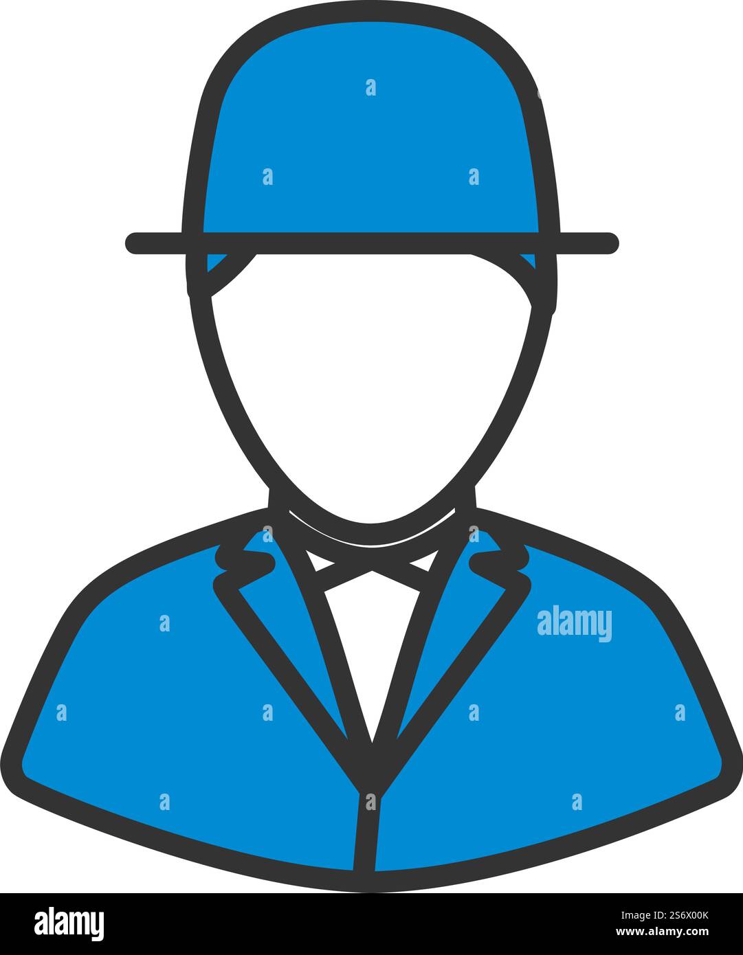 Detective Icon. Editable Bold Outline With Color Fill Design. Vector ...