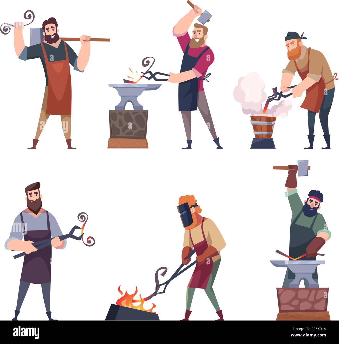 Medieval workers Stock Vector Images - Alamy