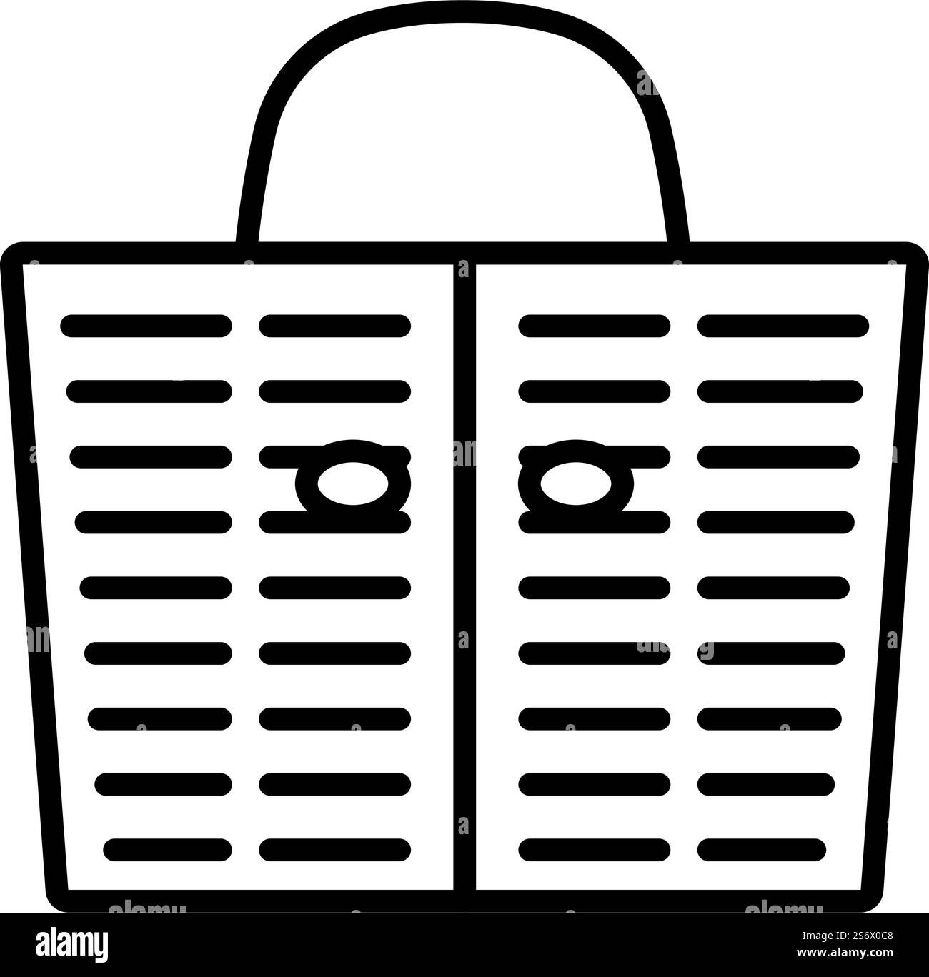 Newspaper Hole Icon. Bold outline design with editable stroke width. Vector Illustration Stock ...