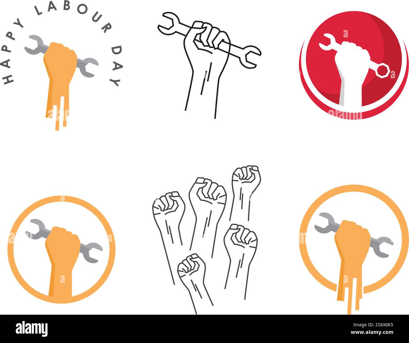 Happy labour day 1 may symbol and logo design Stock Vector Image & Art ...