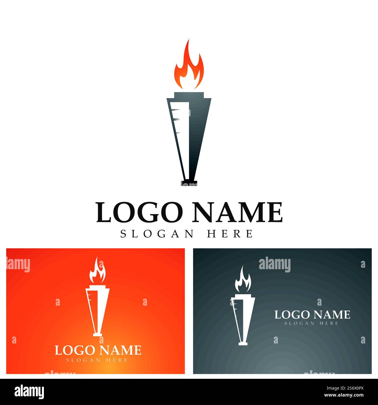 torch icon. Vector image for logos websites applications and thematic ...