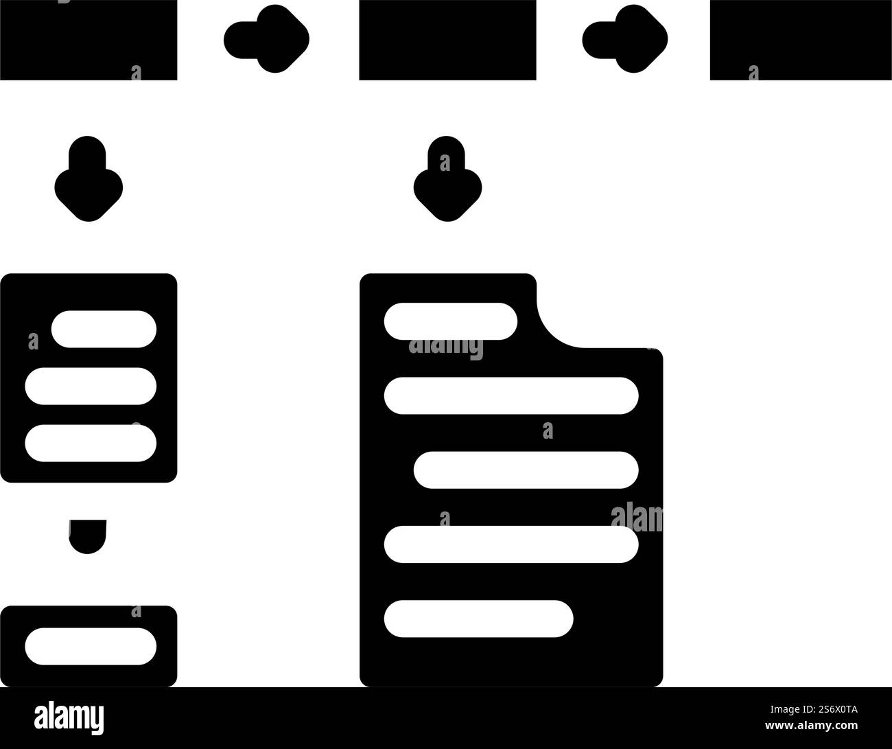 learning structure glyph icon vector. learning structure sign. isolated ...