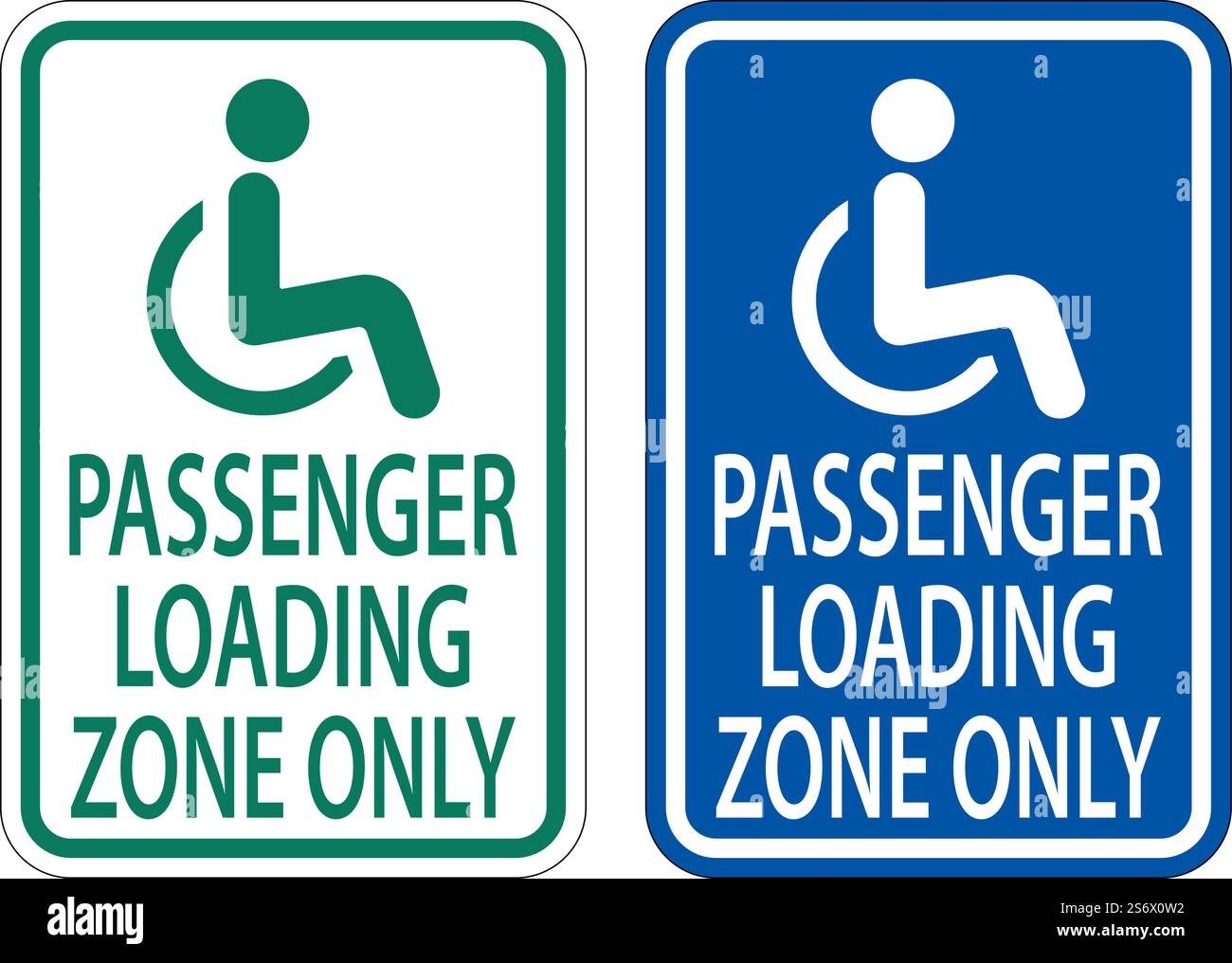 Passenger Loading Zone Sign On White Background Stock Vector Image ...