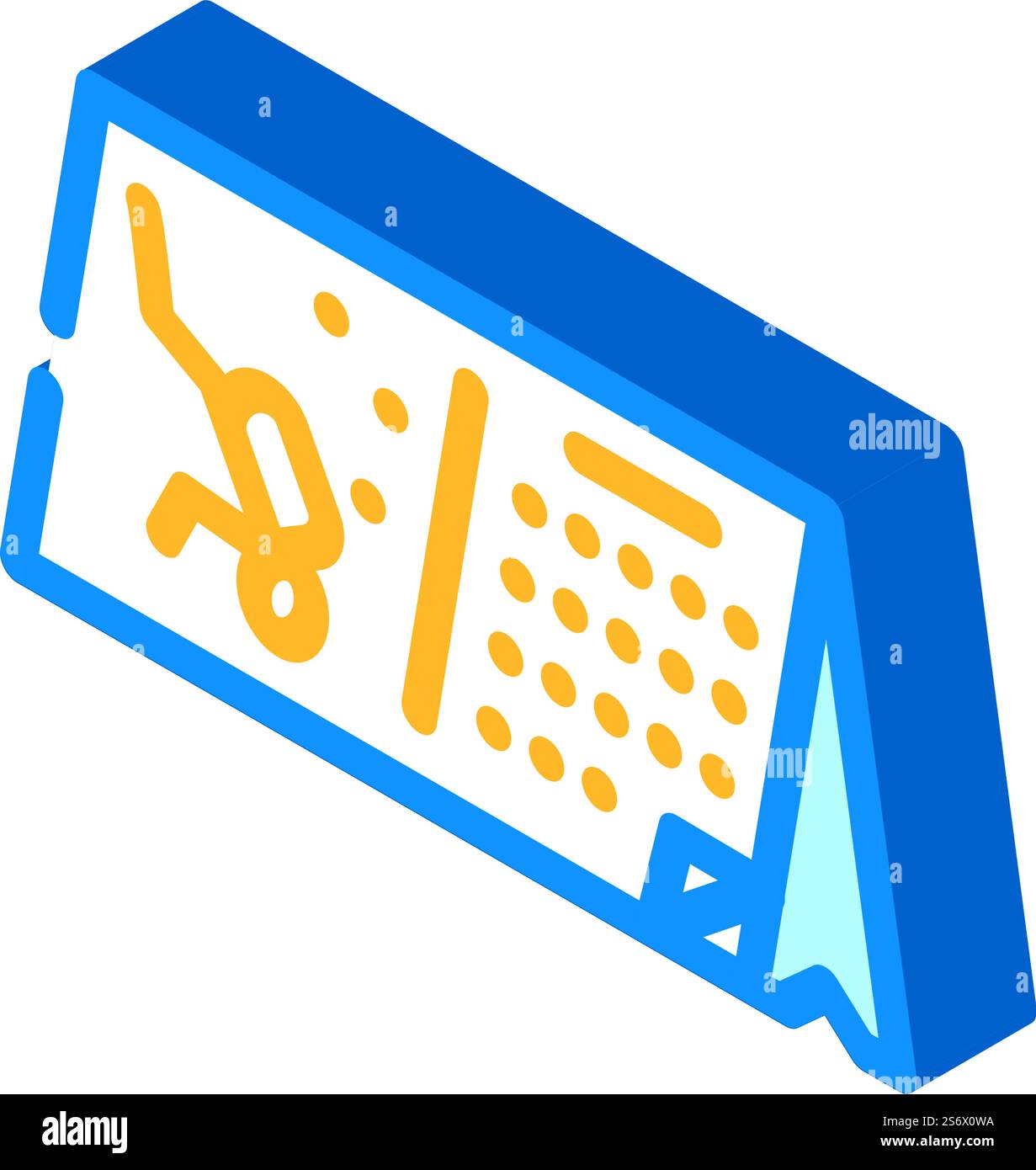 training calendar isometric icon vector. training calendar sign ...