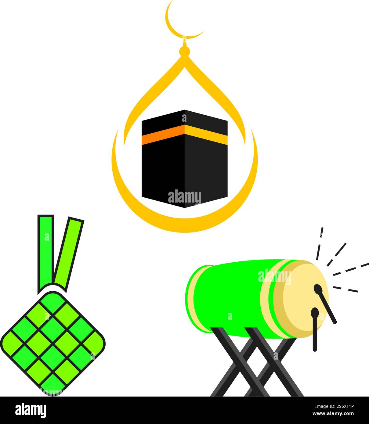 Islamic drum is indonesian moslem traditional Stock Vector Image & Art ...