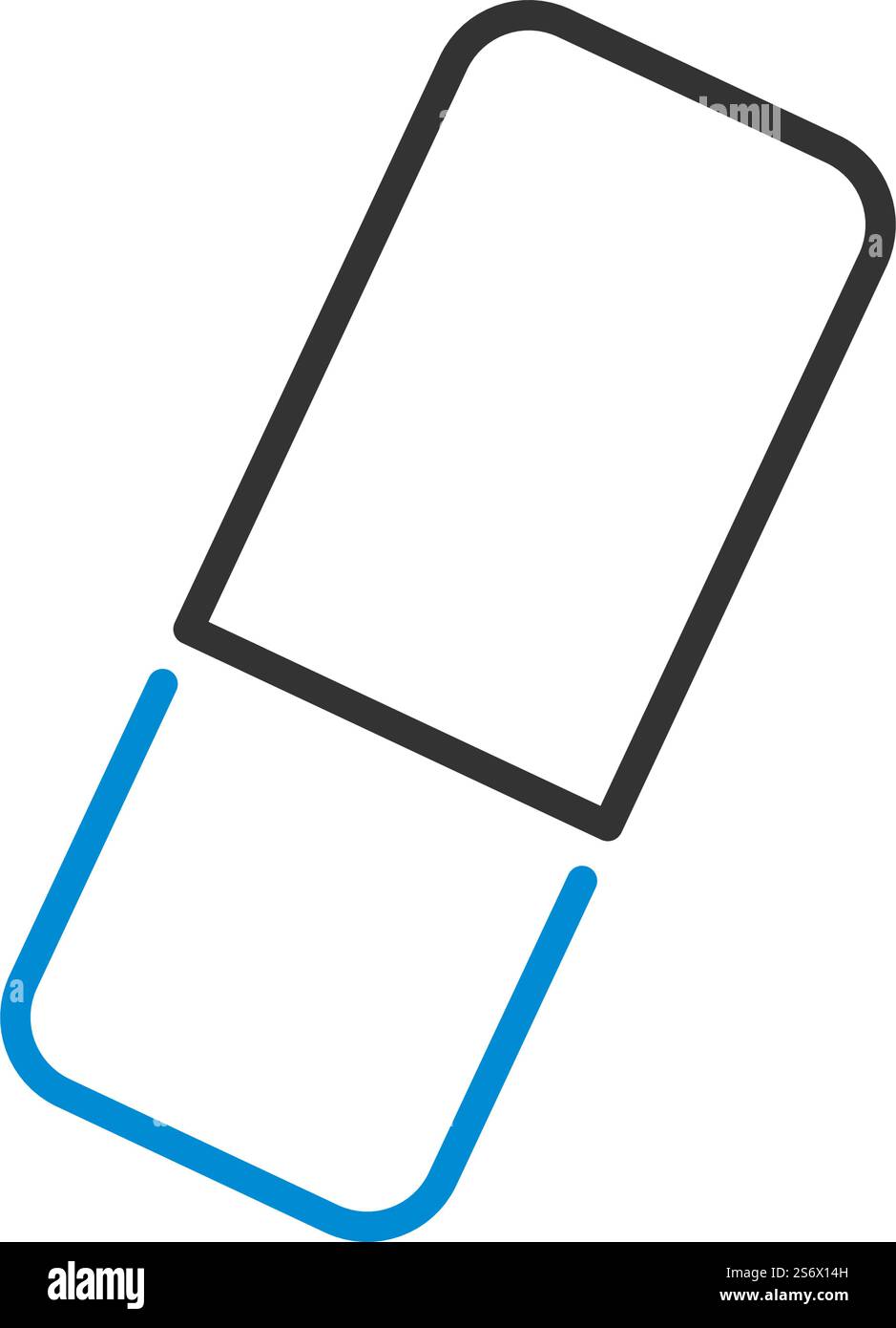 Eraser Icon. Editable Bold Outline With Color Fill Design. Vector ...