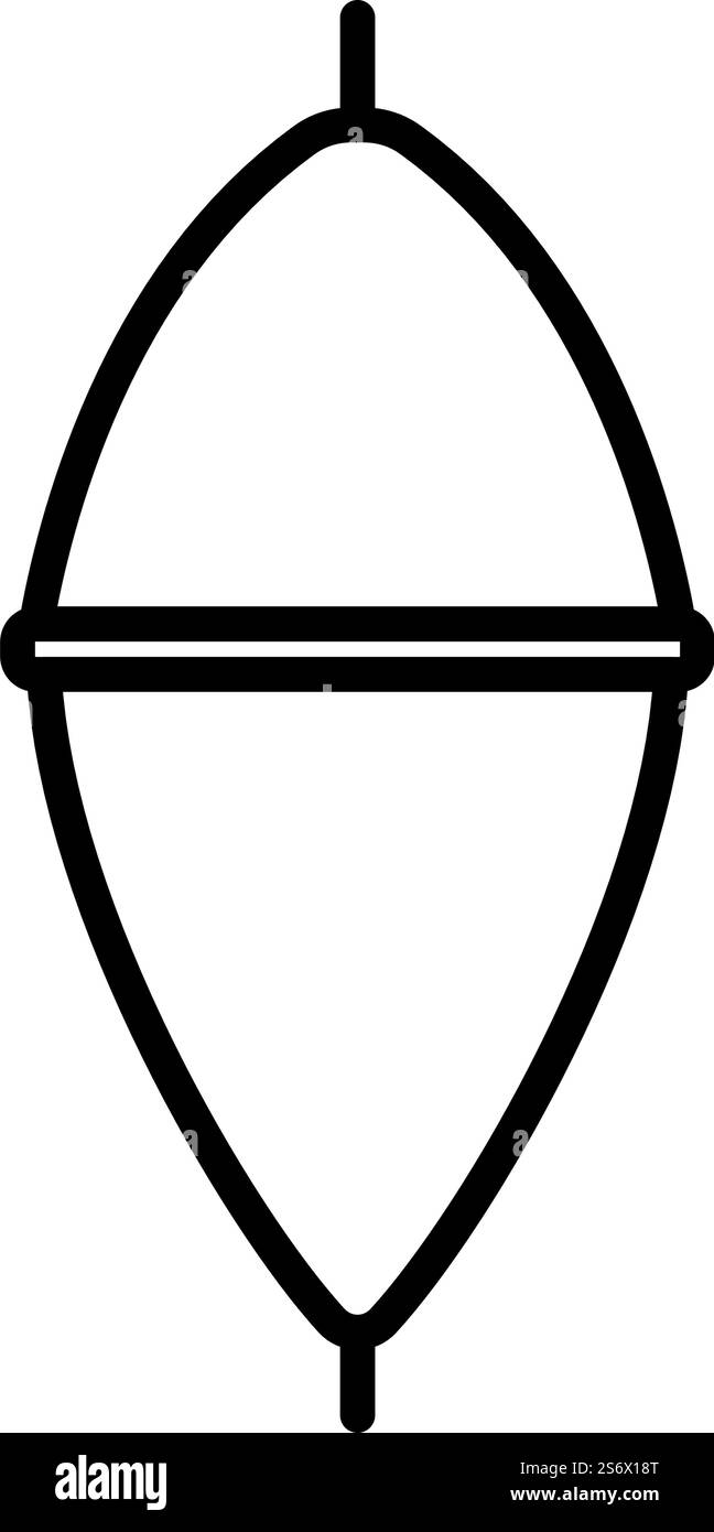 Icon Of Float. Bold outline design with editable stroke width. Vector ...