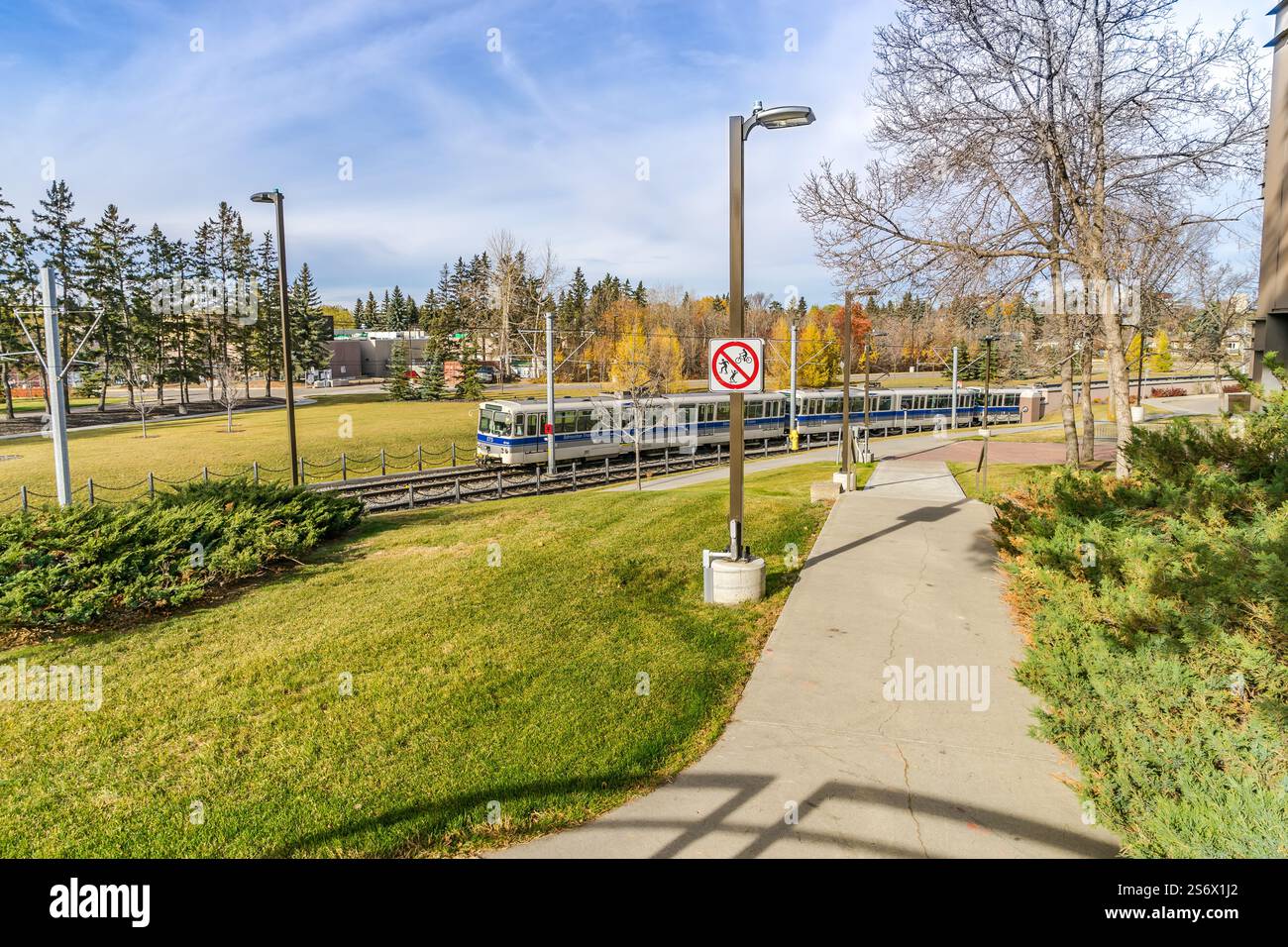 Light rail Transport system is a part of Edmonton, Alberta public ...
