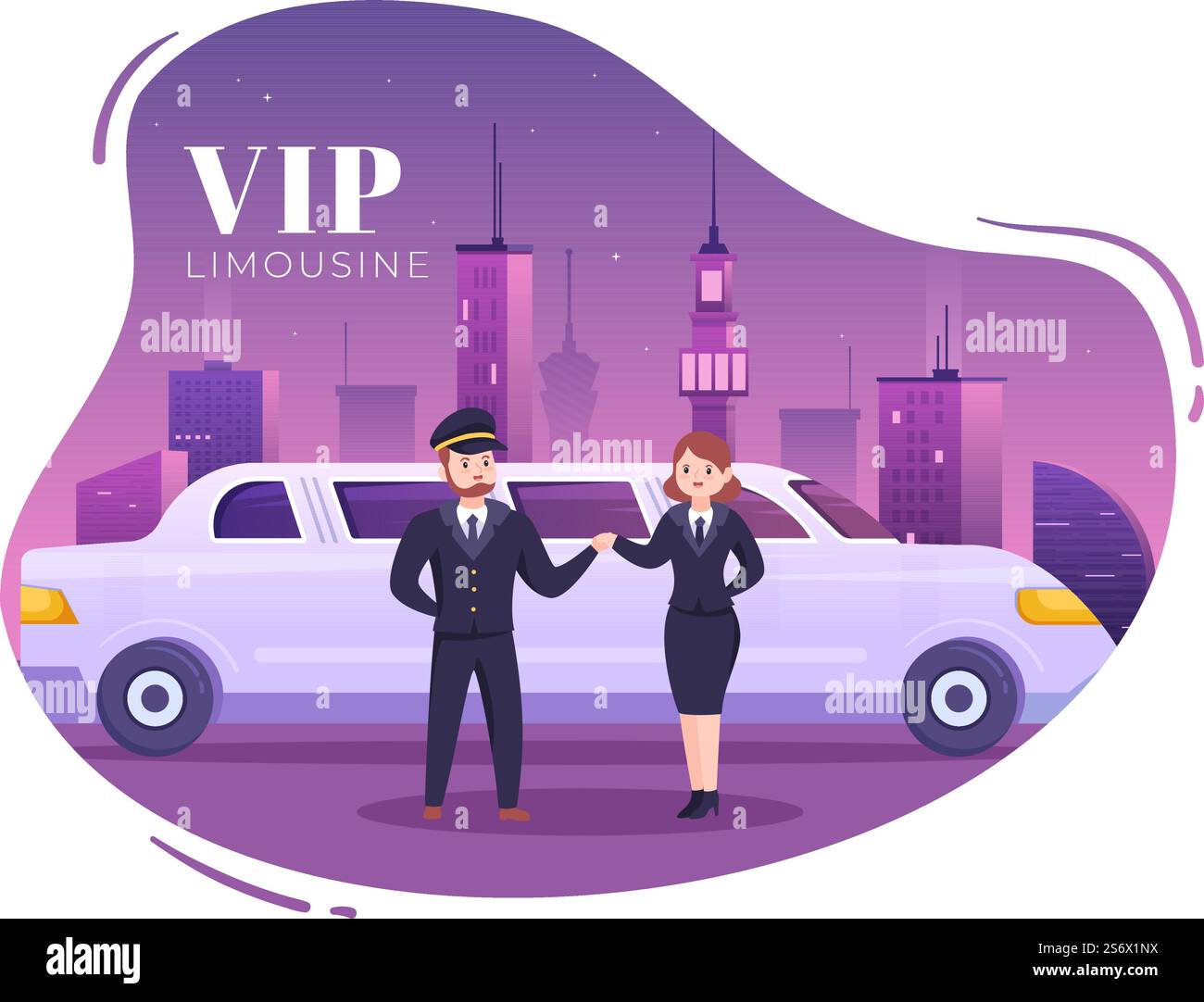 VIP Limousine Car of Red Carpet for Celebrity Superstar Walk with Night ...