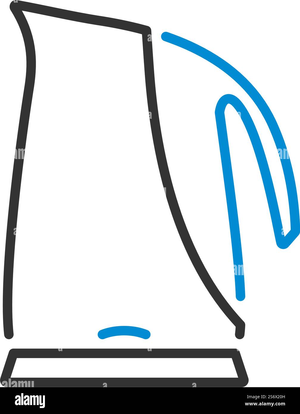 Kitchen Electric Kettle Icon. Editable Bold Outline With Color Fill ...