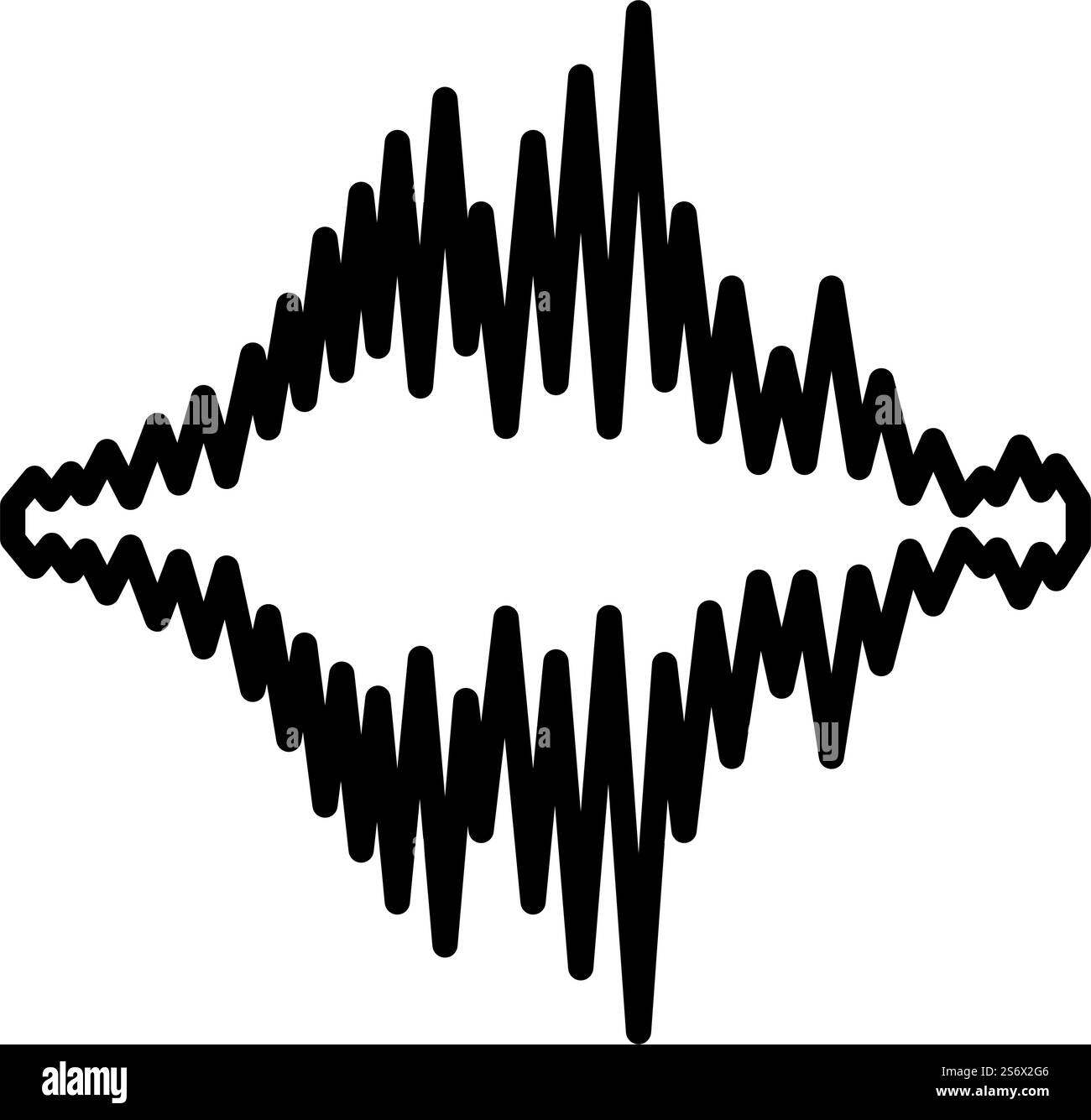 Music Equalizer Icon. Bold outline design with editable stroke width ...