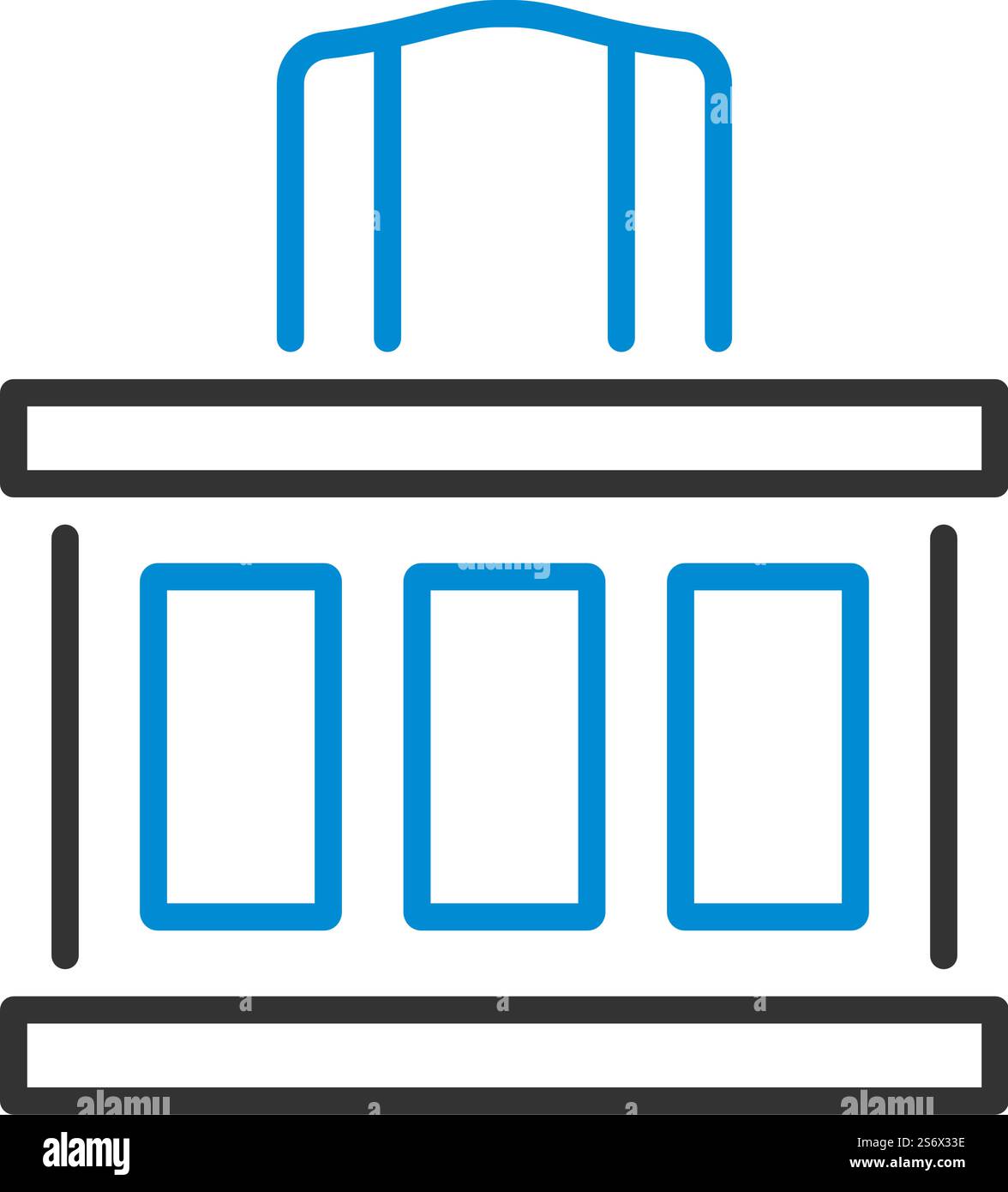 Judge Table Icon. Editable Bold Outline With Color Fill Design. Vector ...