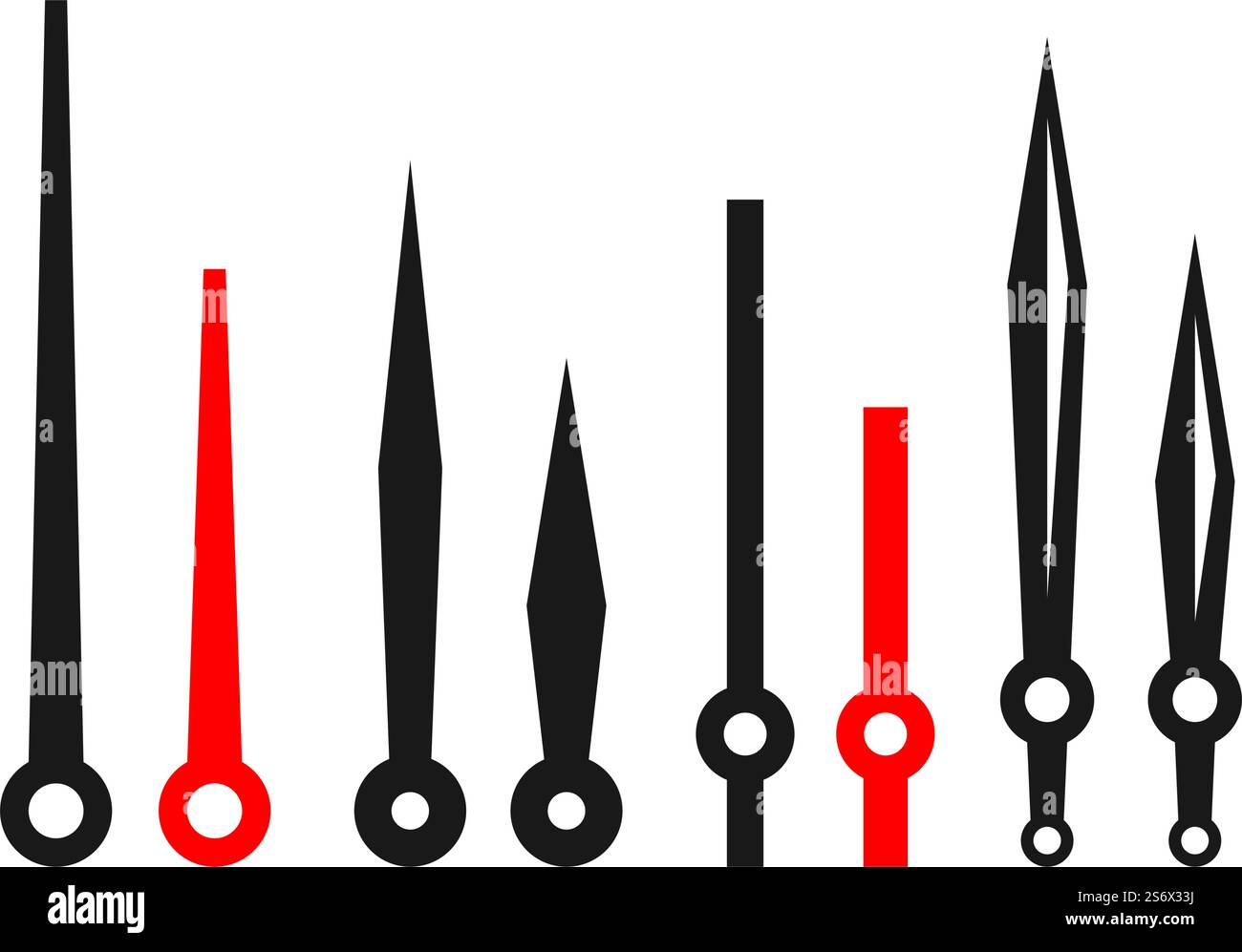 Golden clock hands Stock Vector Images - Alamy