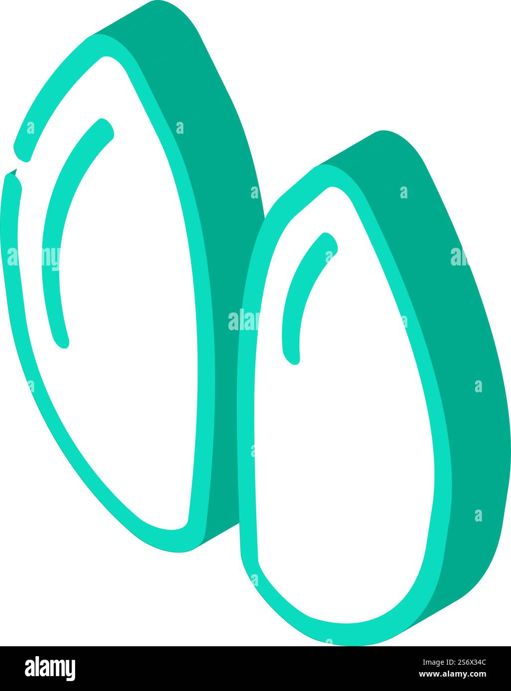 pig farmland animal hoof print isometric icon vector. pig farmland ...