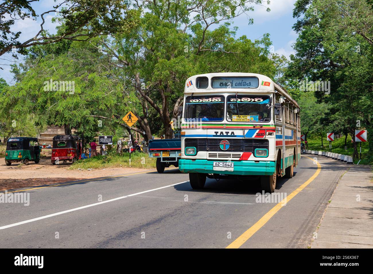 MIHINTALE, SRI LANKA - FEBRUARY 05, 2020: TATA -1510 school bus on ...