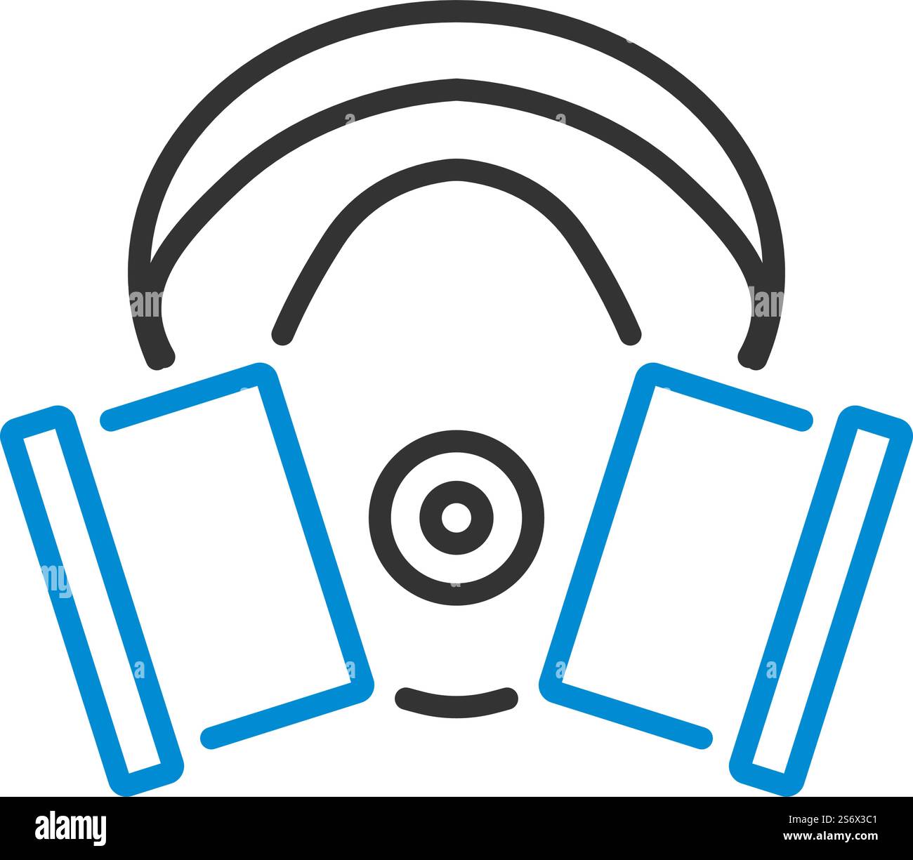 Dust Protection Mask Icon. Bold outline design with editable stroke ...