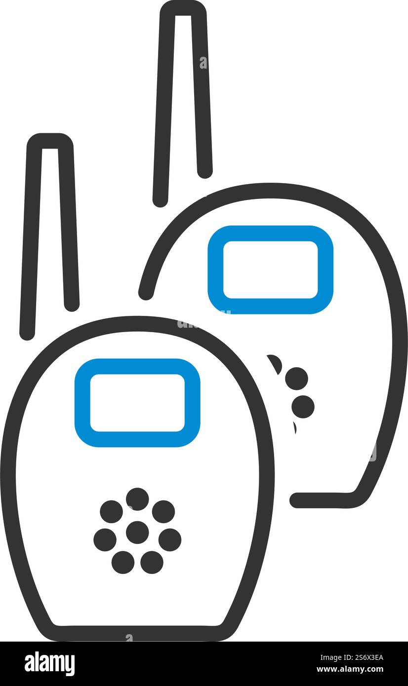 Baby Radio Monitor Icon. Editable Bold Outline With Color Fill Design ...