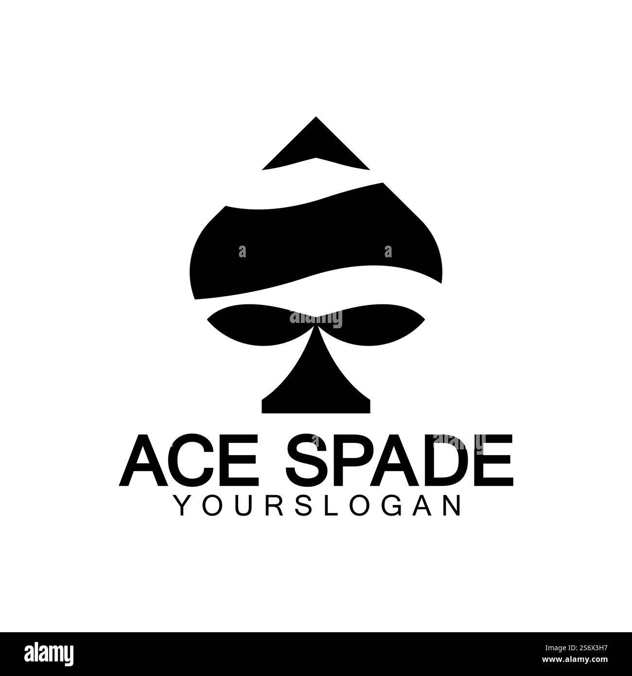 Ace of Spades icon logo design. Flat related icon for web and mobile ...