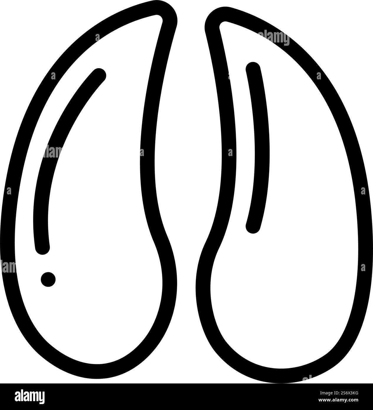 sheep farm animal hoof print line icon vector. sheep farm animal hoof ...