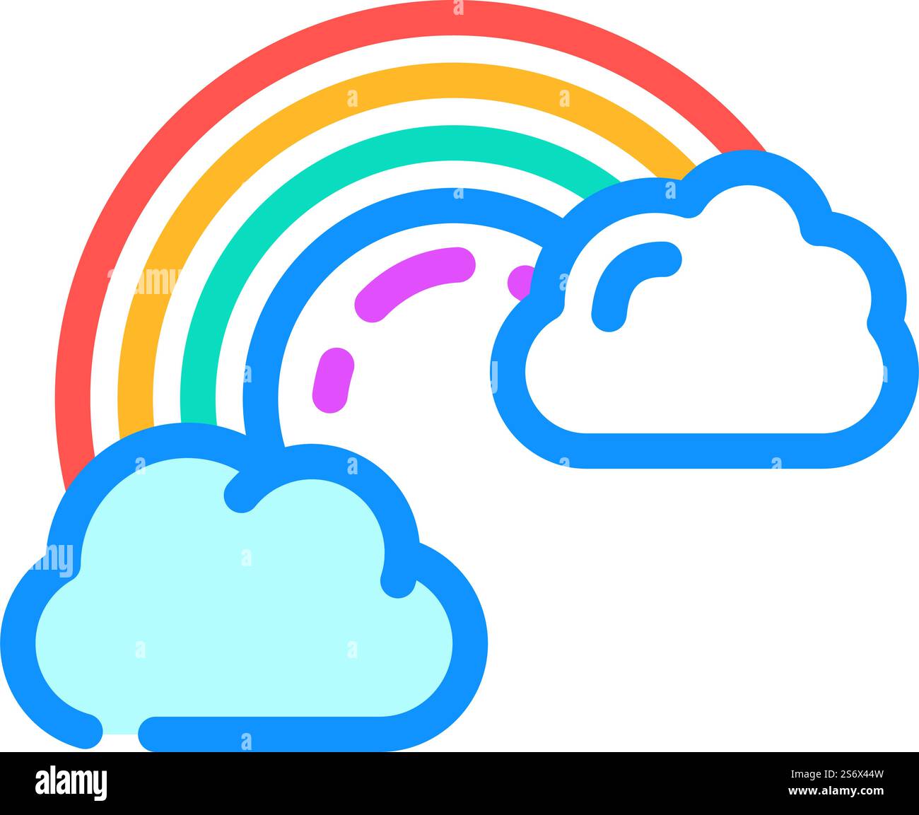 music for children color icon vector. music for children sign. isolated ...