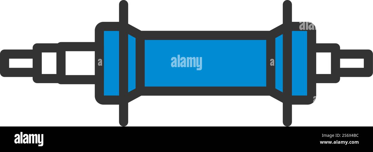 Bike Hub Icon. Editable Bold Outline With Color Fill Design. Vector ...
