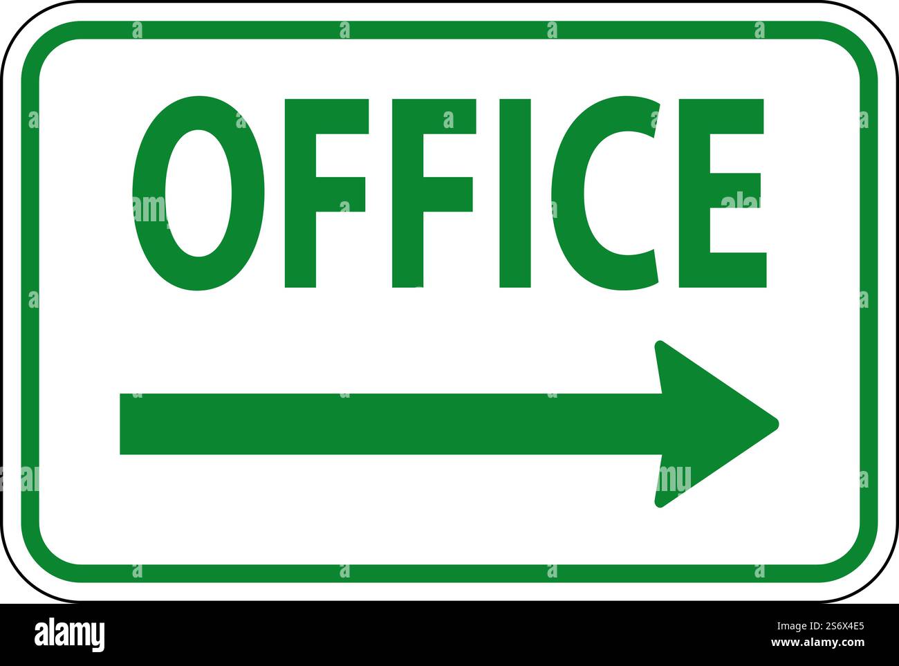 Office Right Arrow Sign On White Background Stock Vector Image & Art ...