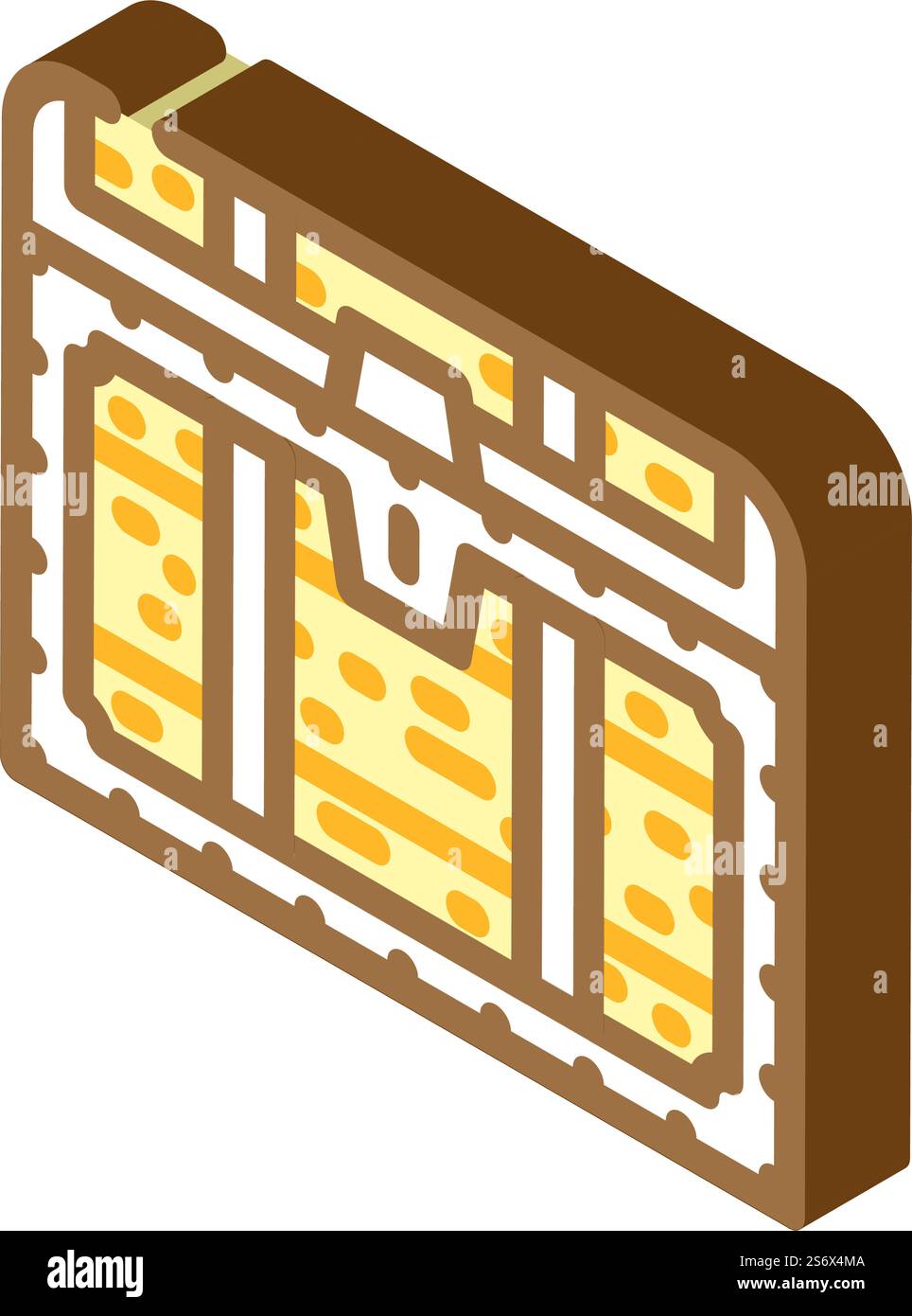 chest with treasure isometric icon vector. chest with treasure sign ...