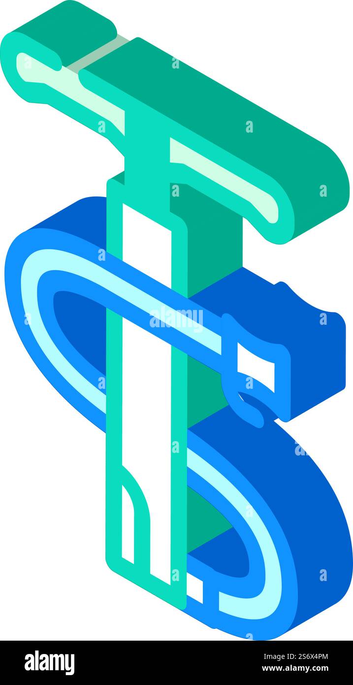 pump tool isometric icon vector. pump tool sign. isolated symbol ...