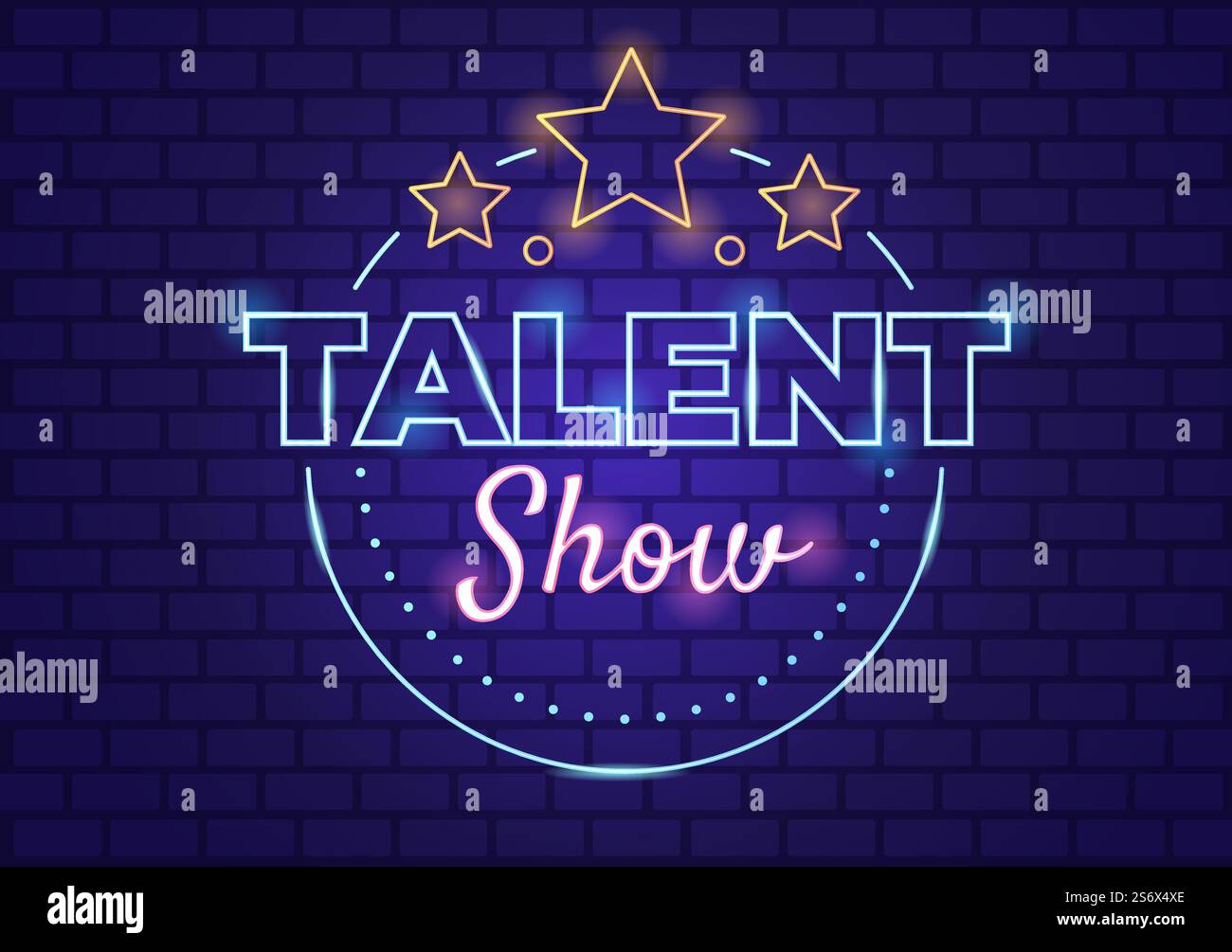 Talent Show with Contestants Displaying their Skill on Stage or Podium ...