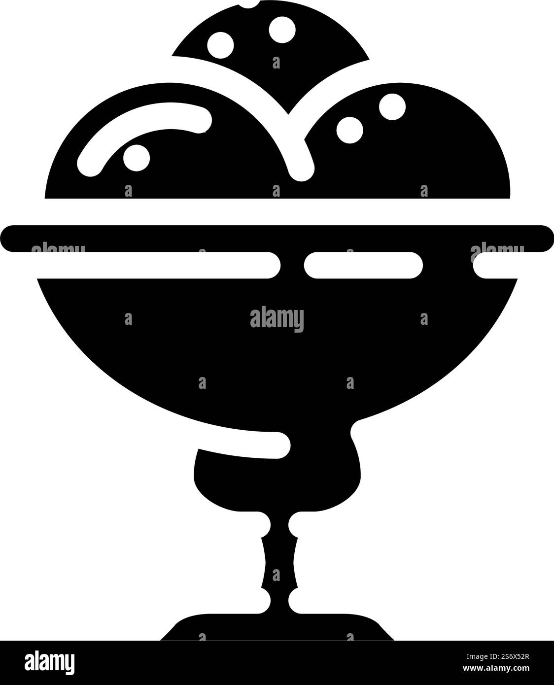 ice chocolate glyph icon vector. ice chocolate sign. isolated contour ...