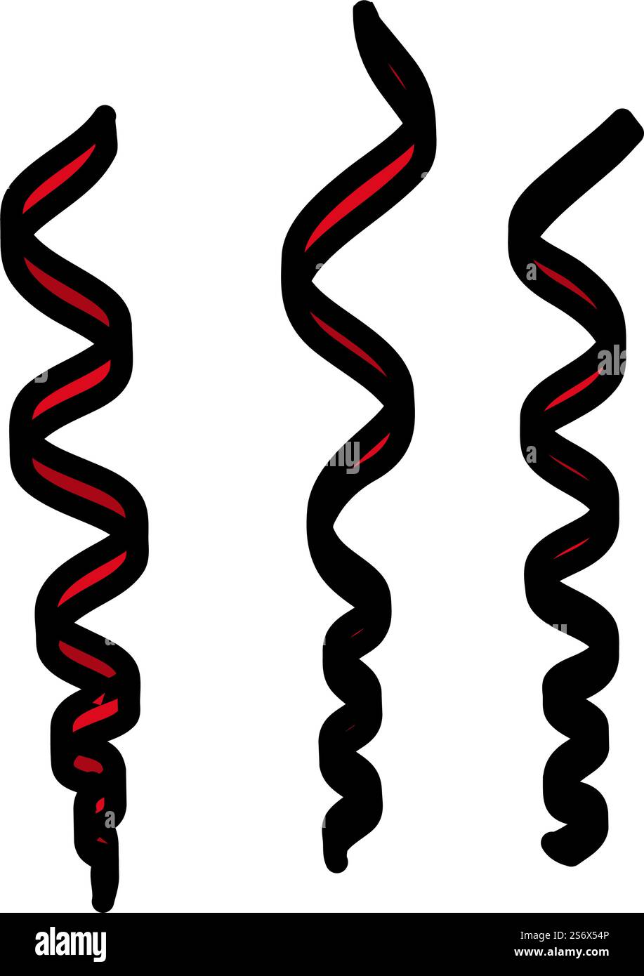 Party Serpentine Icon. Editable Bold Outline With Color Fill Design ...