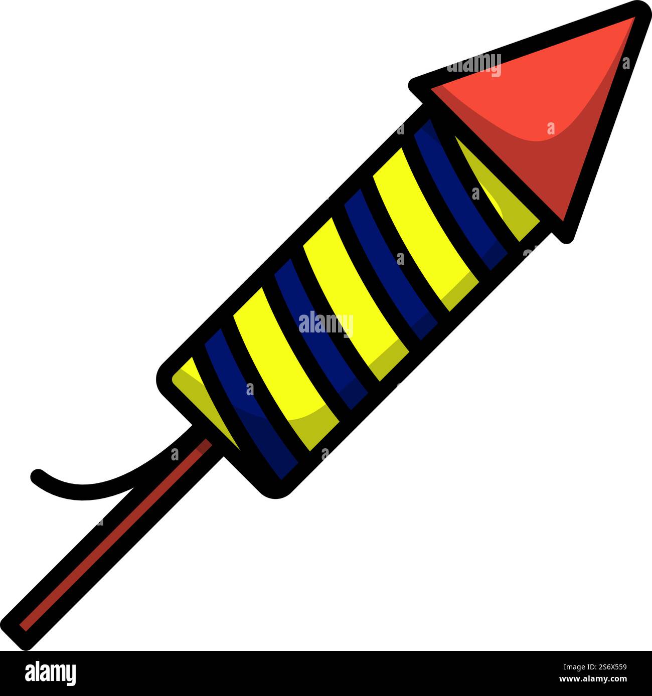 Party Petard Icon. Editable Bold Outline With Color Fill Design. Vector ...