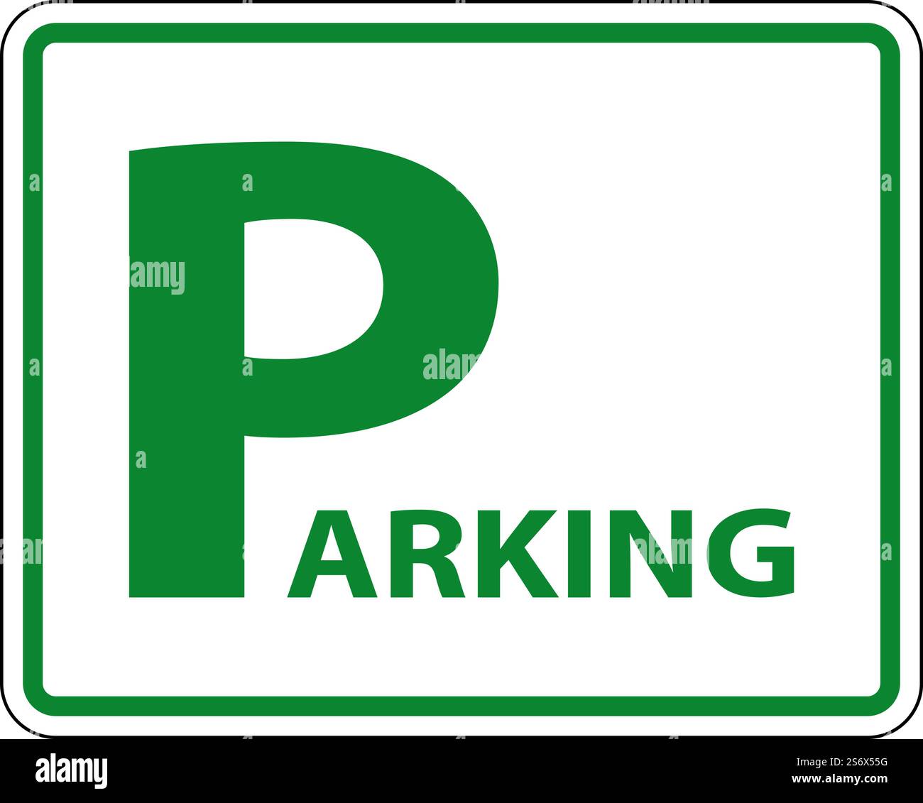 Parking Area Sign On White Background Stock Vector Image & Art - Alamy