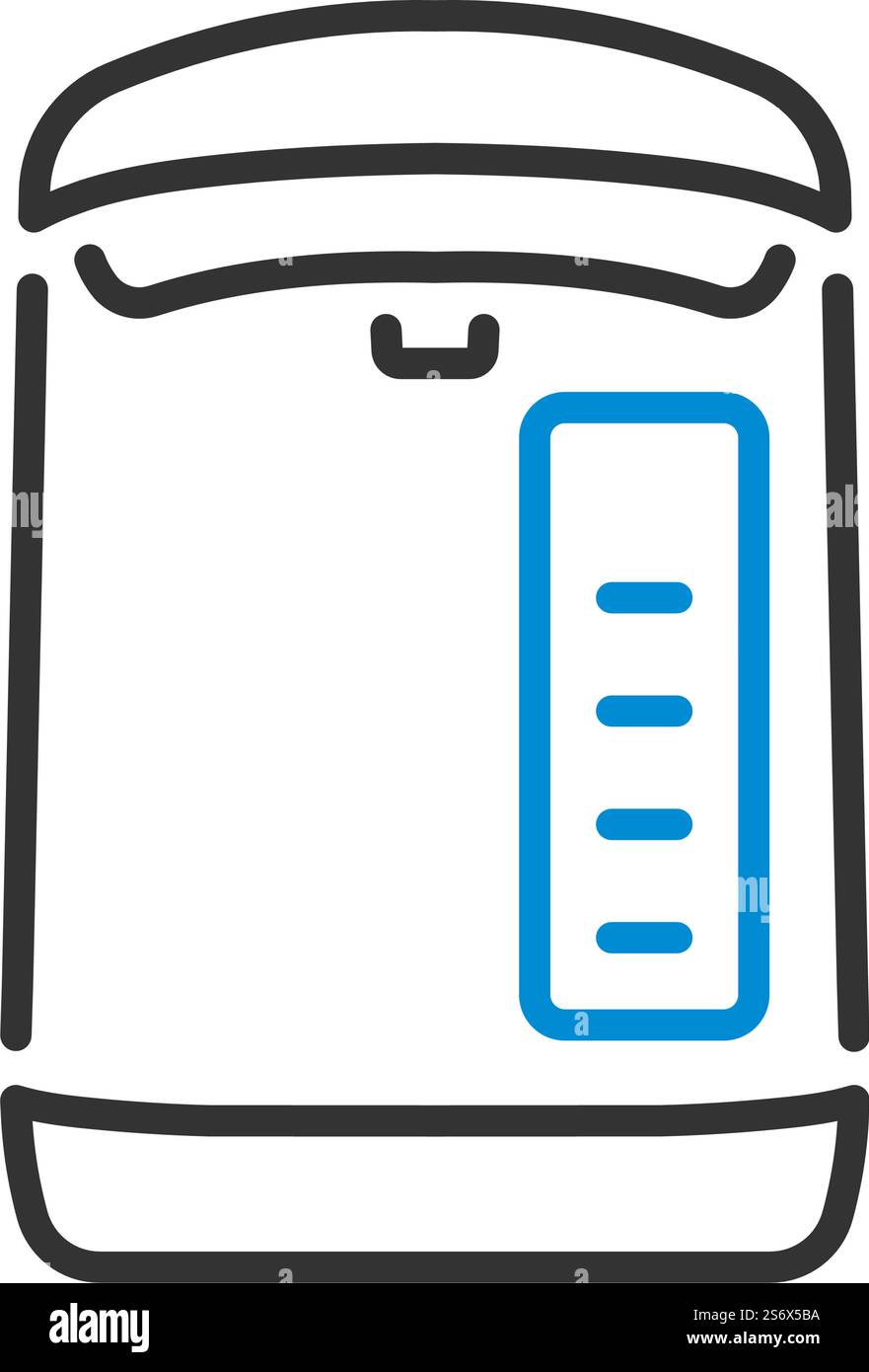 Kitchen Electric Kettle Icon. Editable Bold Outline With Color Fill ...