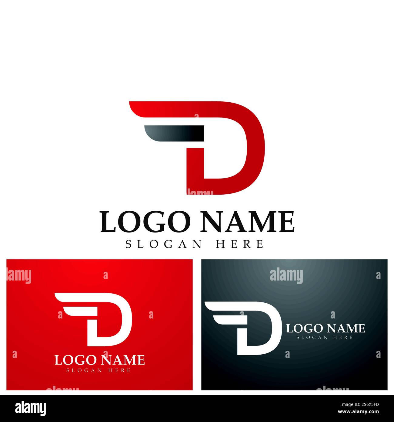 Letter D logo icon design template elements Stock Vector Image & Art ...
