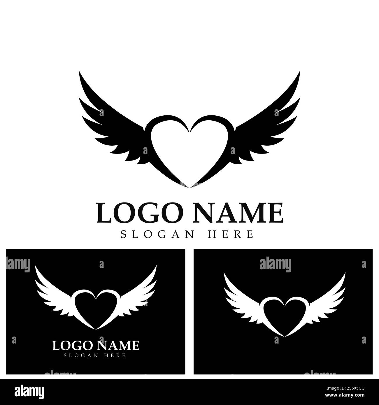 Me wings logo Black and White Stock Photos & Images - Alamy