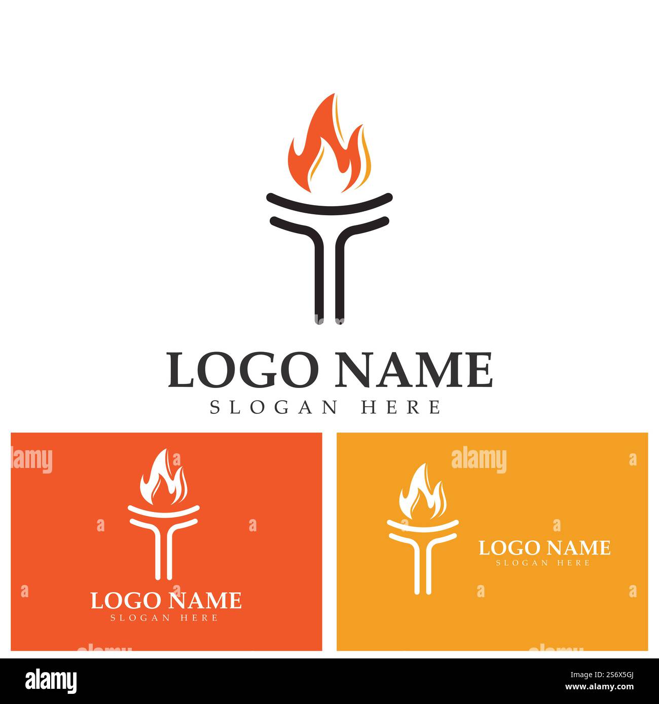 torch icon. Vector image for logos websites applications and thematic ...