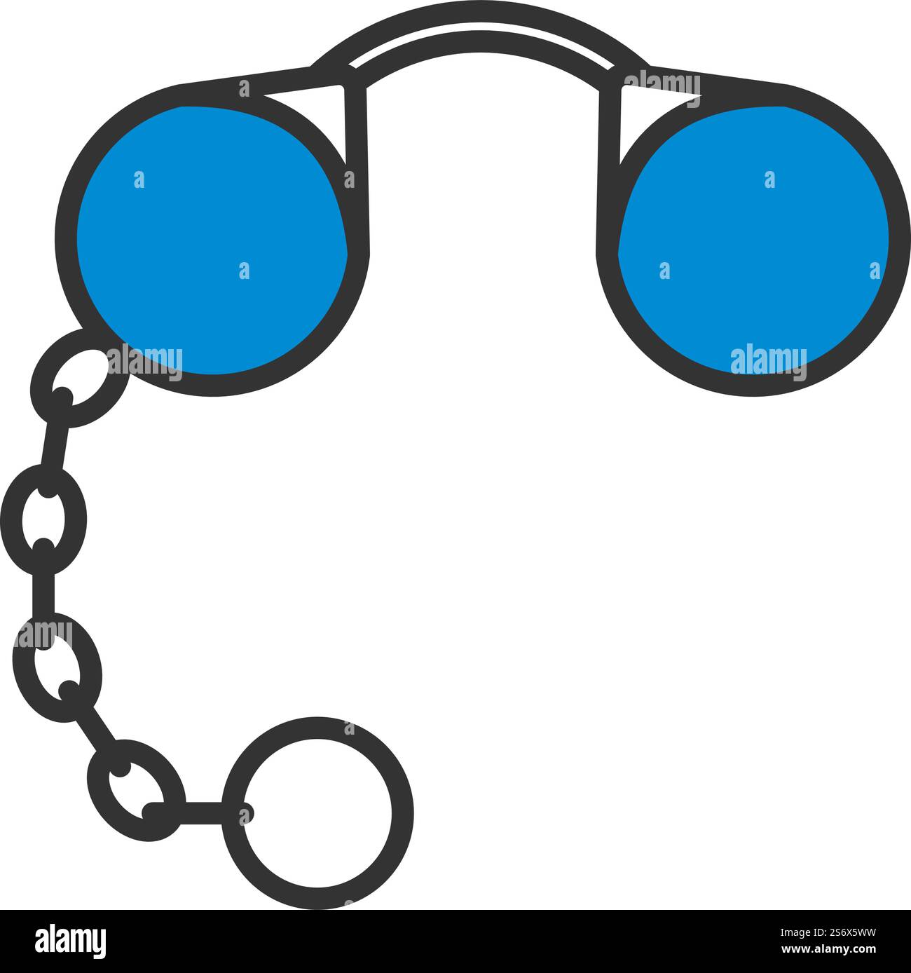 Pince-Nez Icon. Editable Bold Outline With Color Fill Design. Vector ...