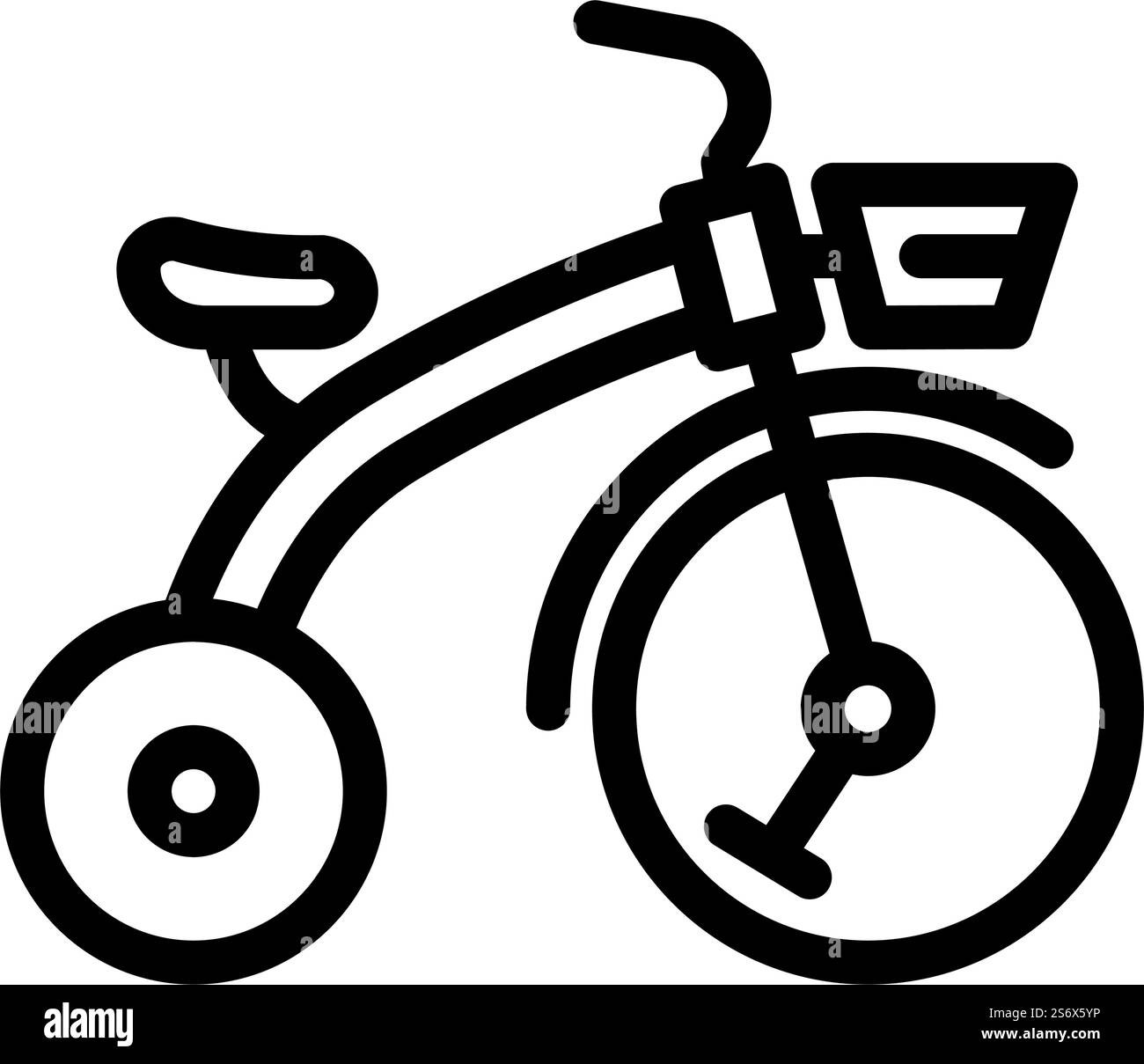 tricycle for children line icon vector. tricycle for children sign ...