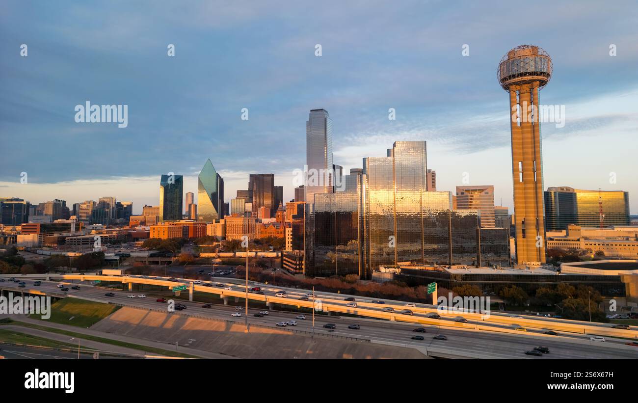Dallas, Texas - December 22, 2024: Aerial view of Downtown Dallas ...