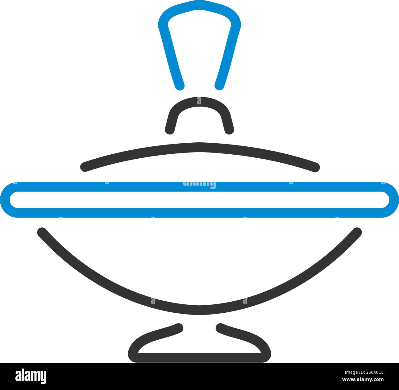 Peg-Top Icon. Editable Bold Outline With Color Fill Design. Vector ...