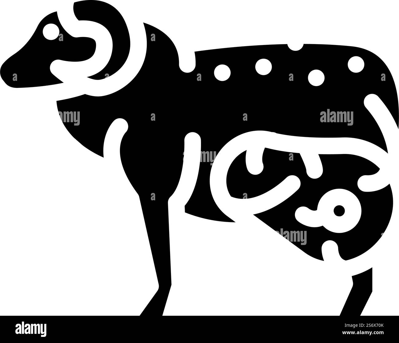 mutton farm animal meat glyph icon vector. mutton farm animal meat sign ...