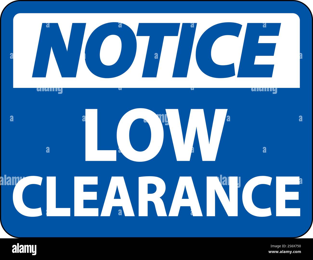 Notice Low Clearance Sign On White Background Stock Vector Image & Art ...