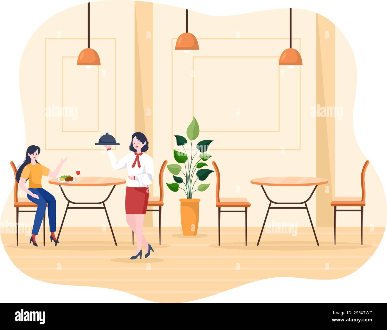 People Eating, Talking, Drinking and Working at Tables on Cafe or ...