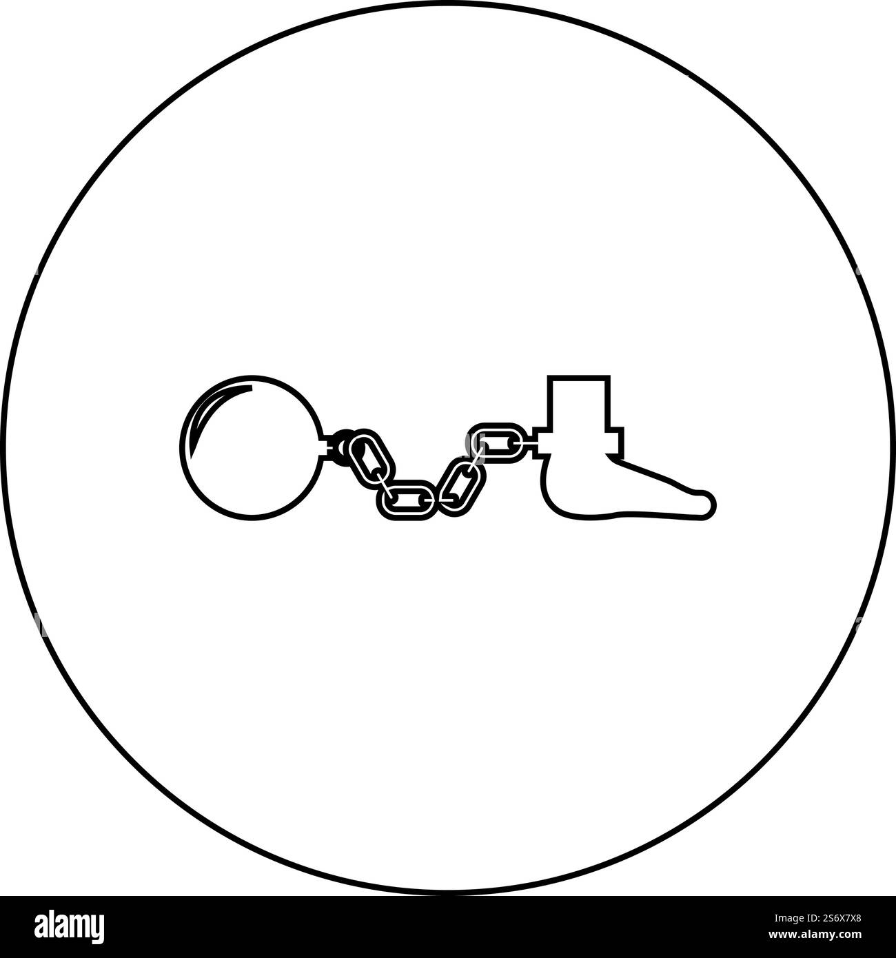 Ball and chain leg hi-res stock photography and images - Alamy