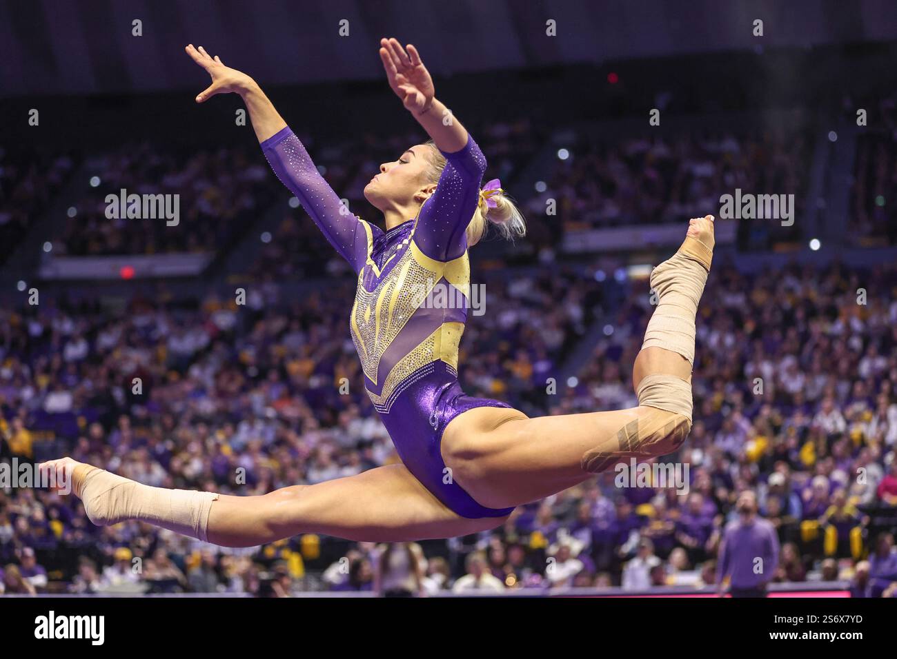 January 17, 2025: LSU's Olivia ''Livvy'' Dunne competes on the floor ...
